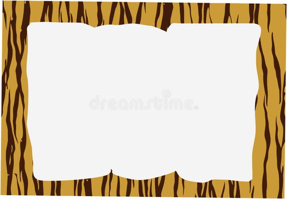Rectangular Frame of Paintings with Animal Skin Design Stock Vector ...