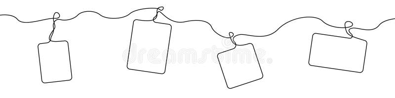 Rectangular Frames Icon Line Continuous Drawing Vector. One Line ...