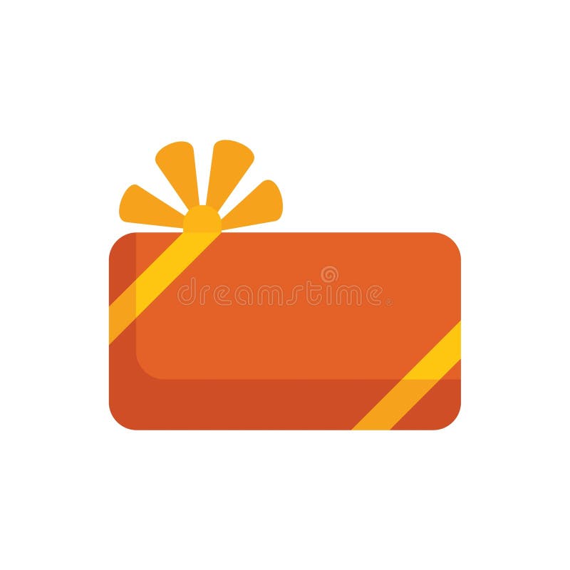 Rectangular Gift Box Wrapped with Yellow Ribbon and Bow on Top View ...