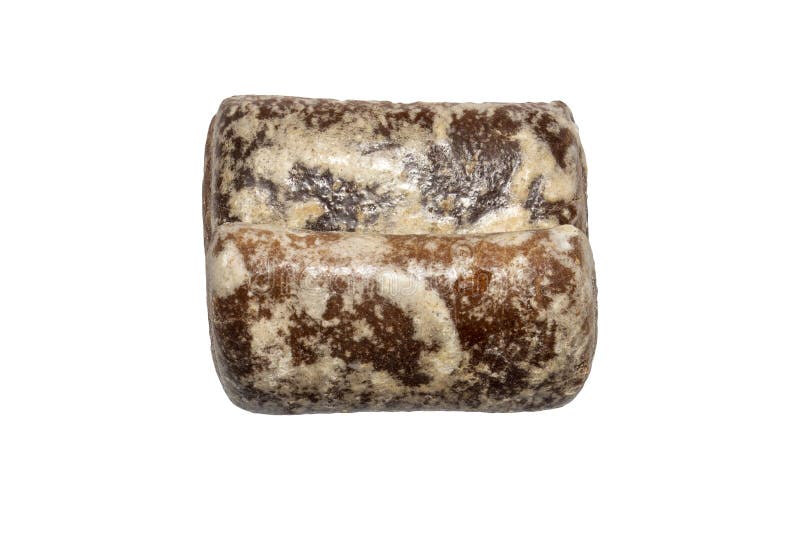 Rectangular Gingerbread with Filling on a White Background Top View ...