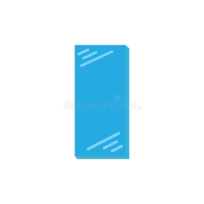 Rectangular Glass Icon Vector Stock Vector - Illustration of lens ...