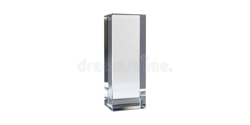 Rectangular Glass Trophy Award Isolated on Transparent Background Stock ...