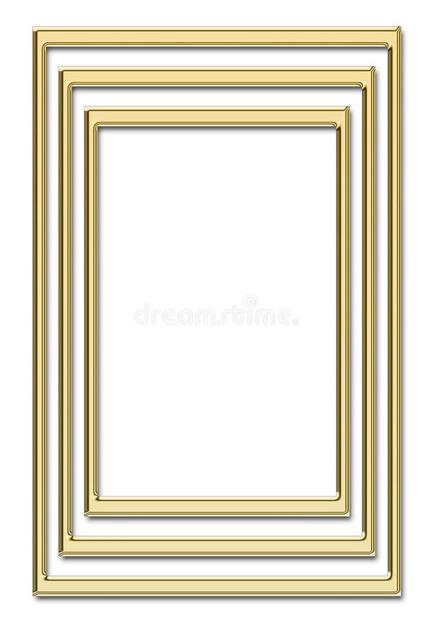 Classic 3d Gold Frames Stock Illustrations – 182 Classic 3d Gold Frames ...
