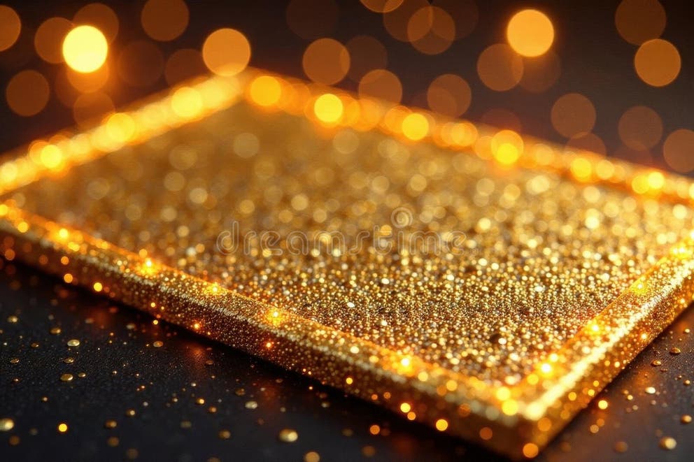 Rectangular Gold Glitter Frame, Sparkling Texture , Vintage, Luxury ...