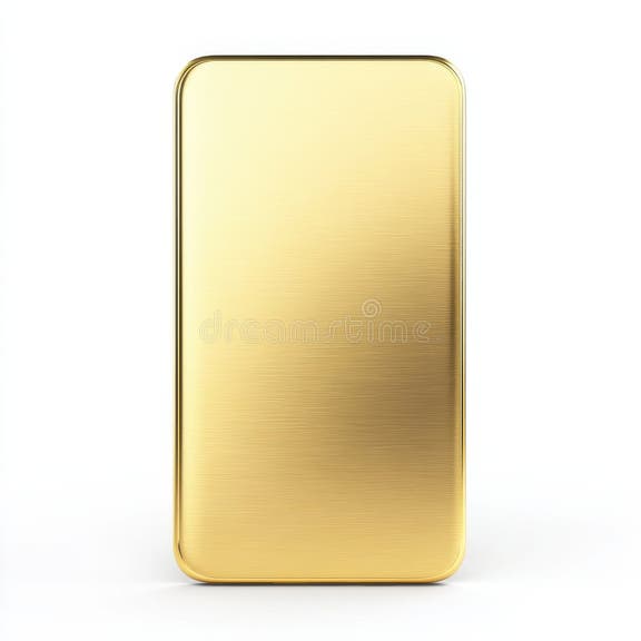 Rectangular Golden Banner with Defined Edges and Smooth Finish Stock ...