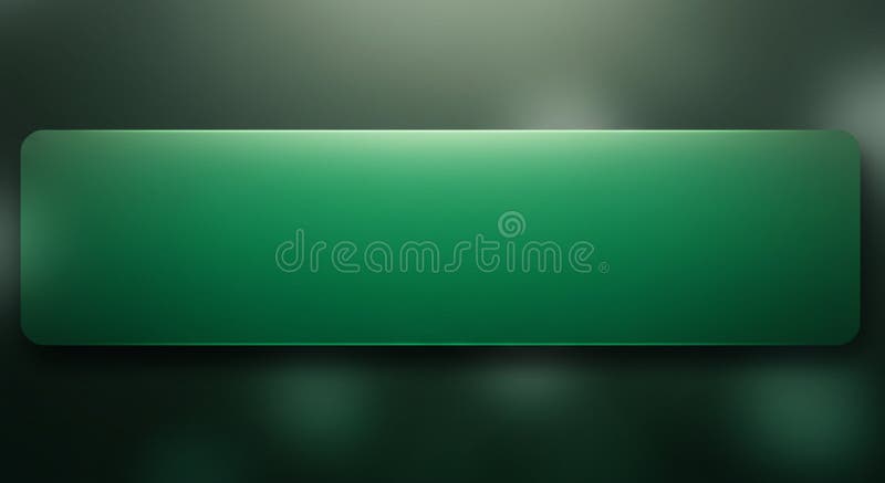 A Rectangular, Green Bar with Rounded Corners is Centered Against a ...