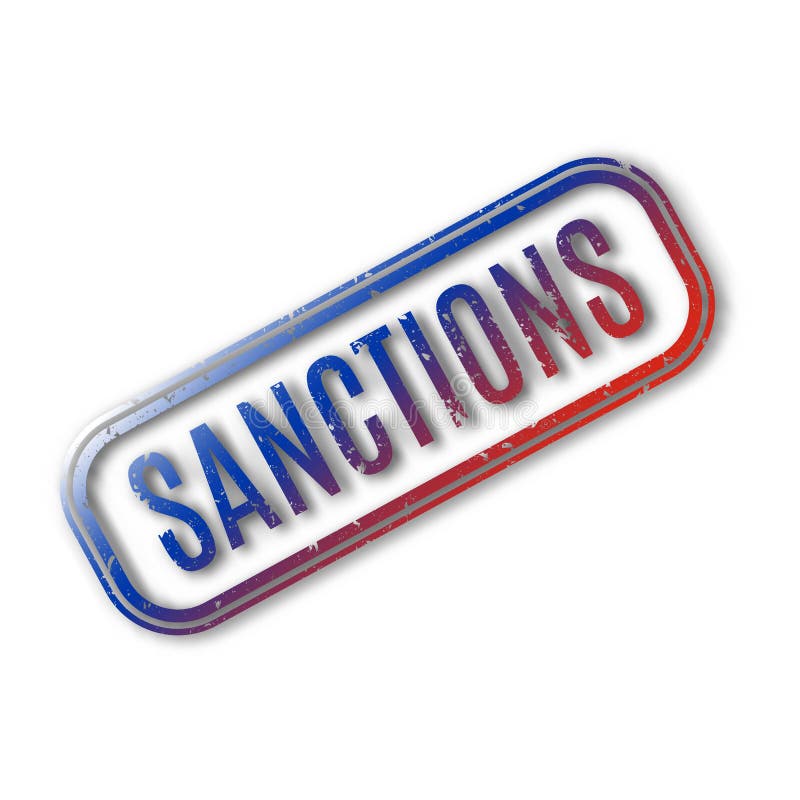 Grunge SANCTIONS Rectangle Stamp Stock Vector - Illustration of text ...