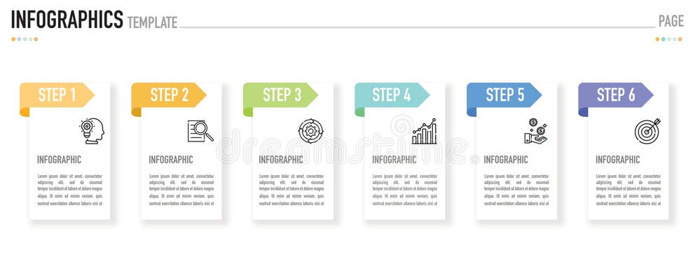 Rectangular Infographic for Business Presentation Stock Vector ...