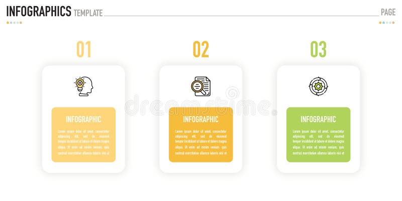 Rectangular Infographic for Business Presentation Stock Illustration ...