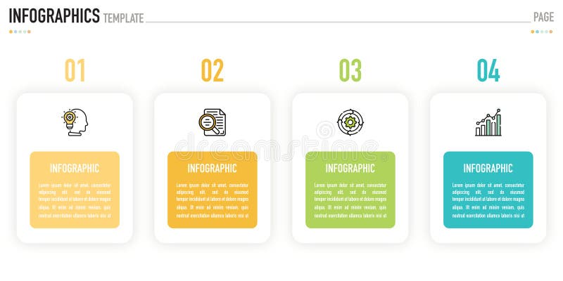 Rectangular Infographic for Business Presentation Stock Vector ...