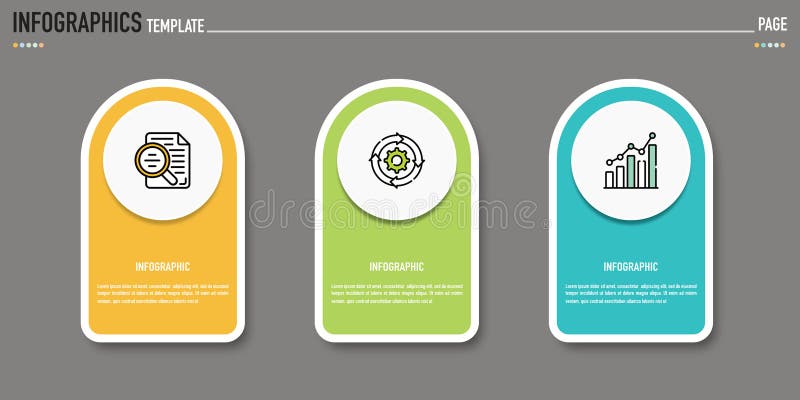 Rectangular Infographic for Business Presentation Stock Vector ...