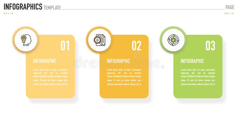 Rectangular Infographic for Business Presentation Stock Vector ...