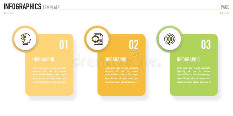 Rectangular Infographic for Business Presentation Stock Vector ...