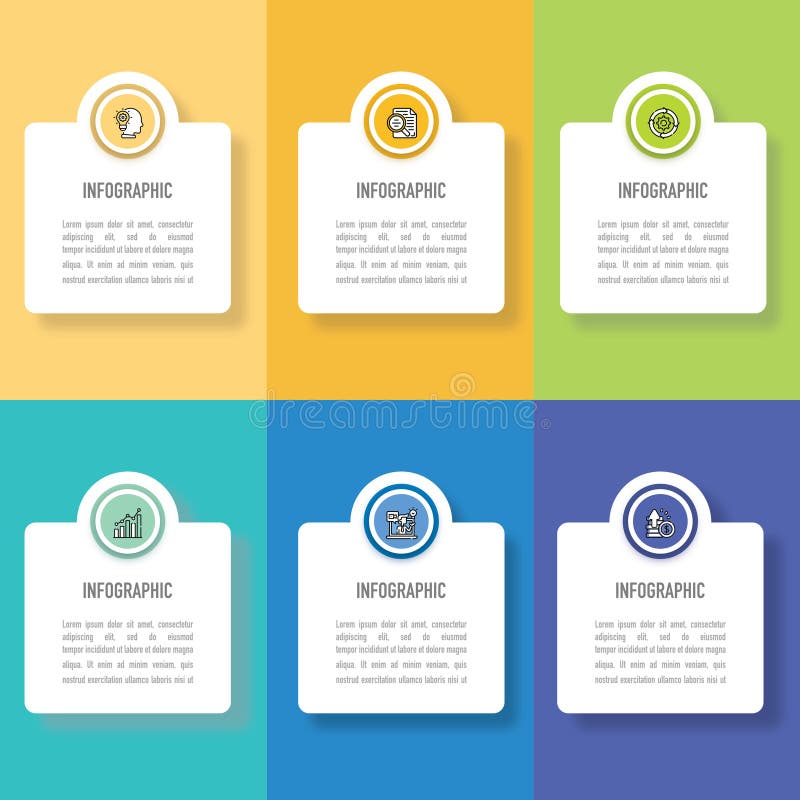 Rectangular Infographic for Business Presentation Stock Vector ...