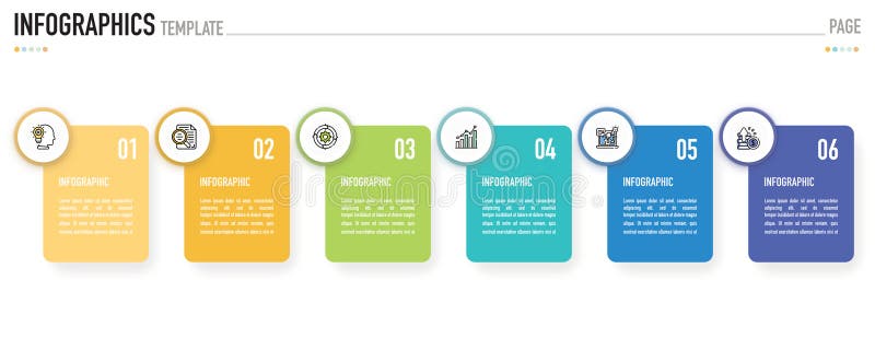 Rectangular Infographic for Business Presentation Stock Vector ...