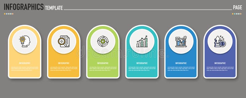Rectangular Infographic for Business Presentation Stock Vector ...