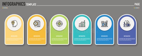 Rectangular Infographic for Business Presentation Stock Vector ...