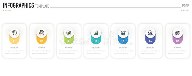 Rectangular Infographic for Business Presentation Stock Vector ...