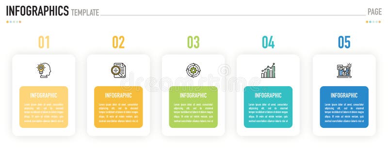 Rectangular Infographic for Business Presentation Stock Vector ...