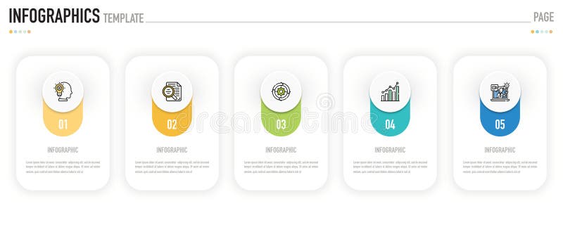 Rectangular Infographic for Business Presentation Stock Vector ...