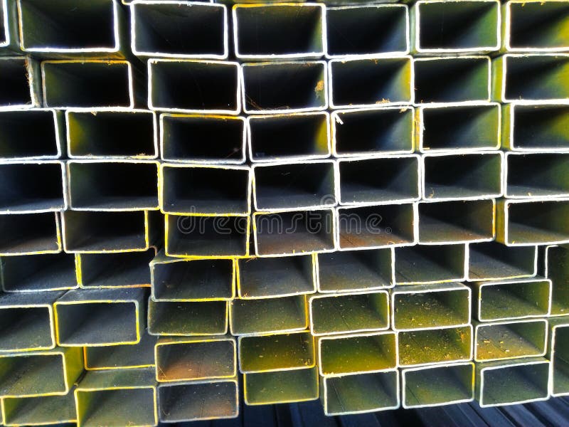 Steel pipe end stock image. Image of rectangle, customers - 124837449