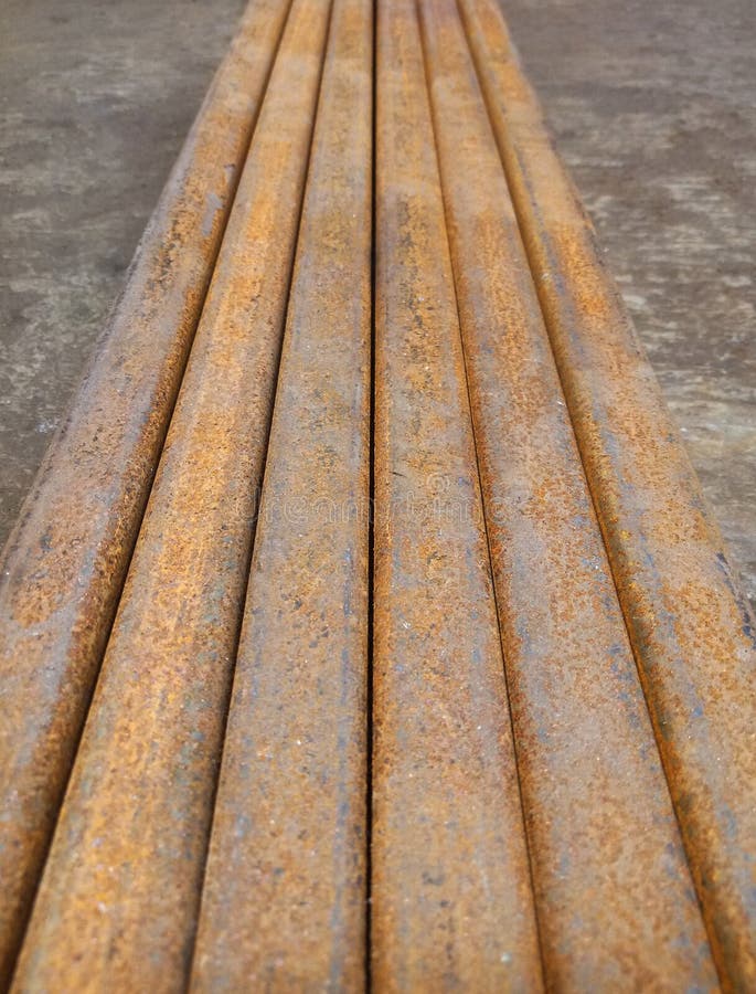 Rust Box of Iron Pipes Covered in Rust Stock Photo - Image of metal ...