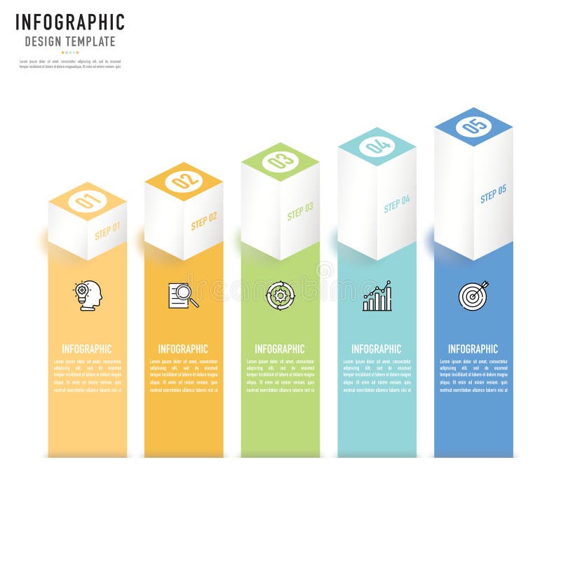 Isometric Mind Map Infographic for Business Presentation Stock Illustration - Illustration of ...