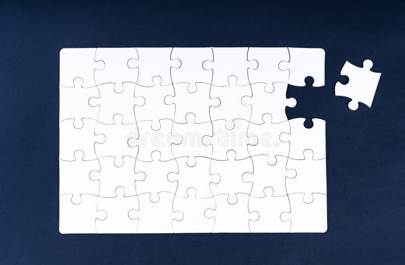 Rectangular jigsaw puzzle stock photo. Image of pattern - 222114784