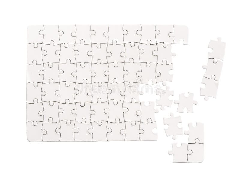 Rectangular Jigsaw Puzzle Mockup Stock Photo - Image of work, puzzle ...