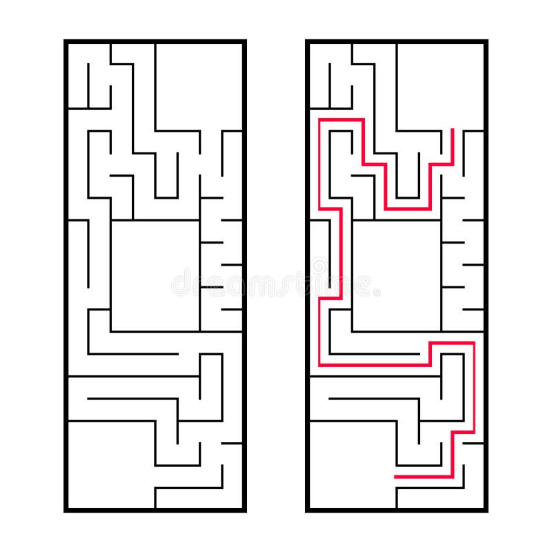 Rectangular Labyrinth, Maze. an Interesting and Useful Game for ...