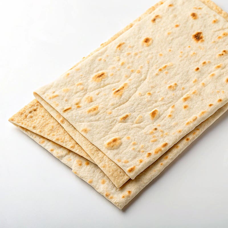 Flatbread Perfection: Isolated Rectangle Lavash Stock Illustration ...