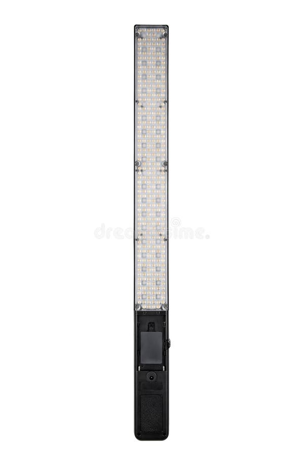 A Rectangular LED Light Panel with a Black Handle, Featuring Multiple ...
