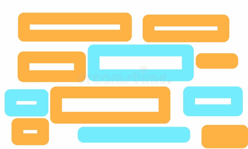 Rectangular Line Pattern with Blue Orange Color, Vector Illustration ...