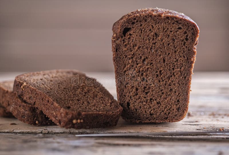 Rectangular Loaf of Rye Bread with Coriander Stock Photo - Image of ...