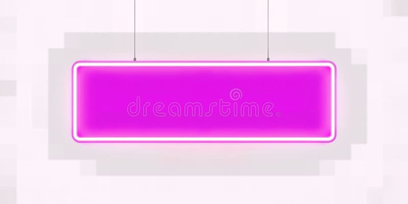 Rectangular Magenta Neon Sign Stock Illustrations – 60 Rectangular ...