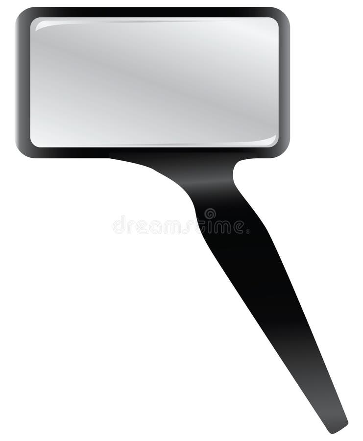 Rectangular Magnifying Glass Stock Vector - Illustration of instrument ...