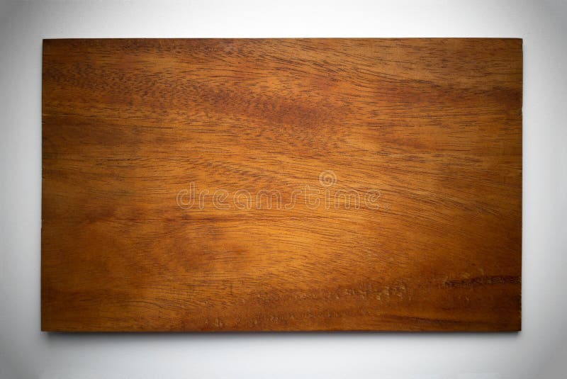 Rectangular Mahogany Wooden Plate on White Isolate. Wooden Background ...