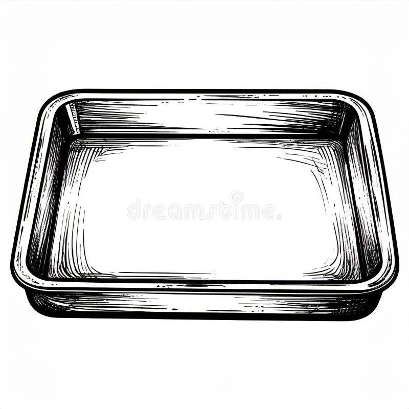 Rectangular Tin Box. Metal Box for Various Purposes Stock Illustration ...