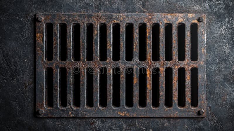 Rectangular Metal Grate Rust Texture Industrial Design Backgrounds ...