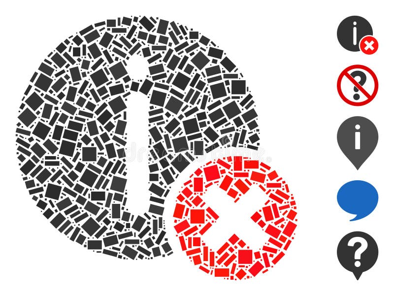 Rectangular Mosaic Incorrect Info Stock Illustration - Illustration of ...