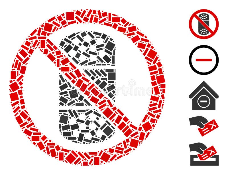 Rectangular Mosaic No Patch Stock Illustration - Illustration of cancel ...