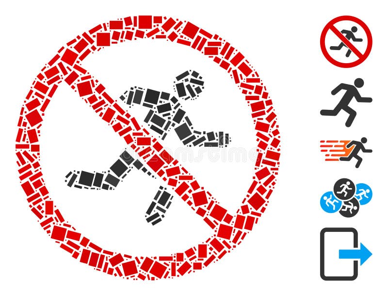 Rectangular Mosaic No Running Stock Illustration - Illustration of ...