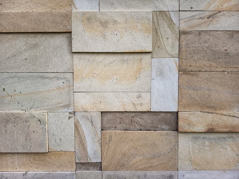Rectangular Natural Rock Wall Tile Texture for 3D Rendering Material ...