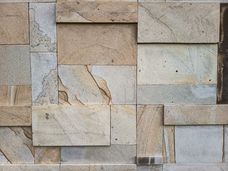 Rectangular Natural Rock Wall Tile Texture for 3D Rendering Material ...