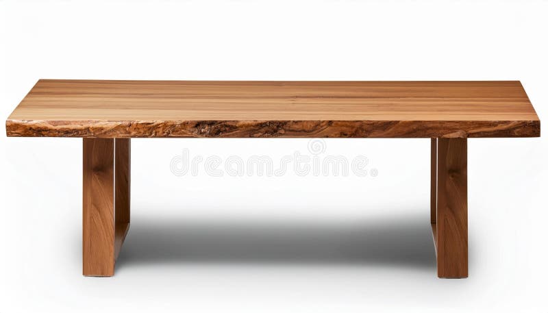 A Rectangular Oak Dining Table on White Background PNG Stock ...