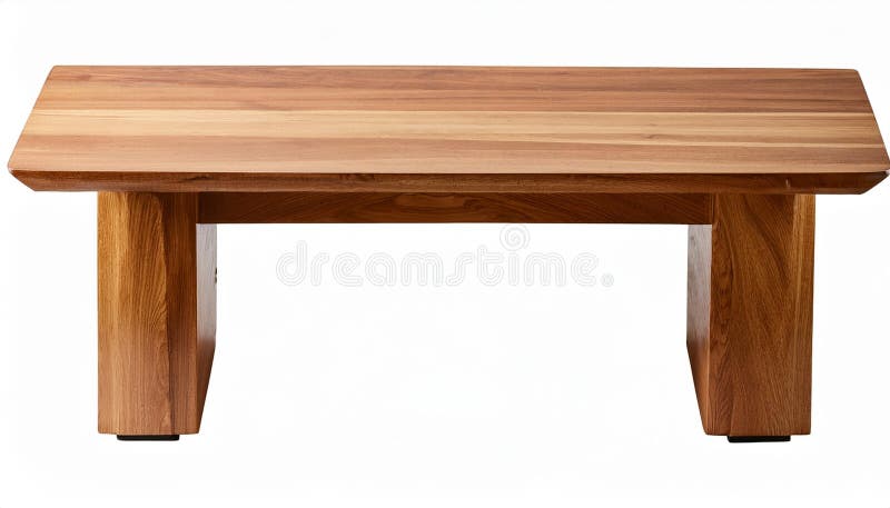 A Rectangular Oak Dining Table on White Background PNG Stock ...