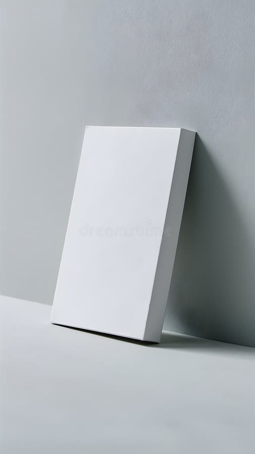 Rectangular Object with Sharp Edge and Raised Top Against Gray ...