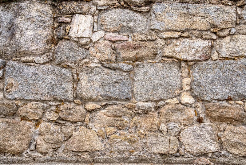 Rectangular Old Stone Wall Background Stock Image - Image of exterior ...