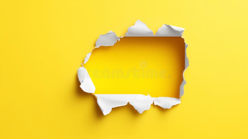 Rectangular Ripped Paper Aperture with Bright Inner Field Stock ...