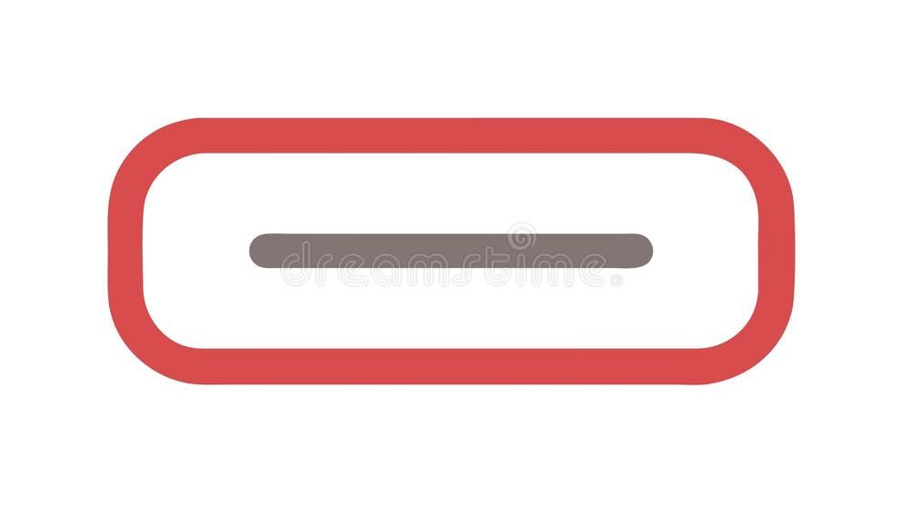 Rectangular Outline with Red Border for Input or Highlight , Vector Design Generative AI Stock ...